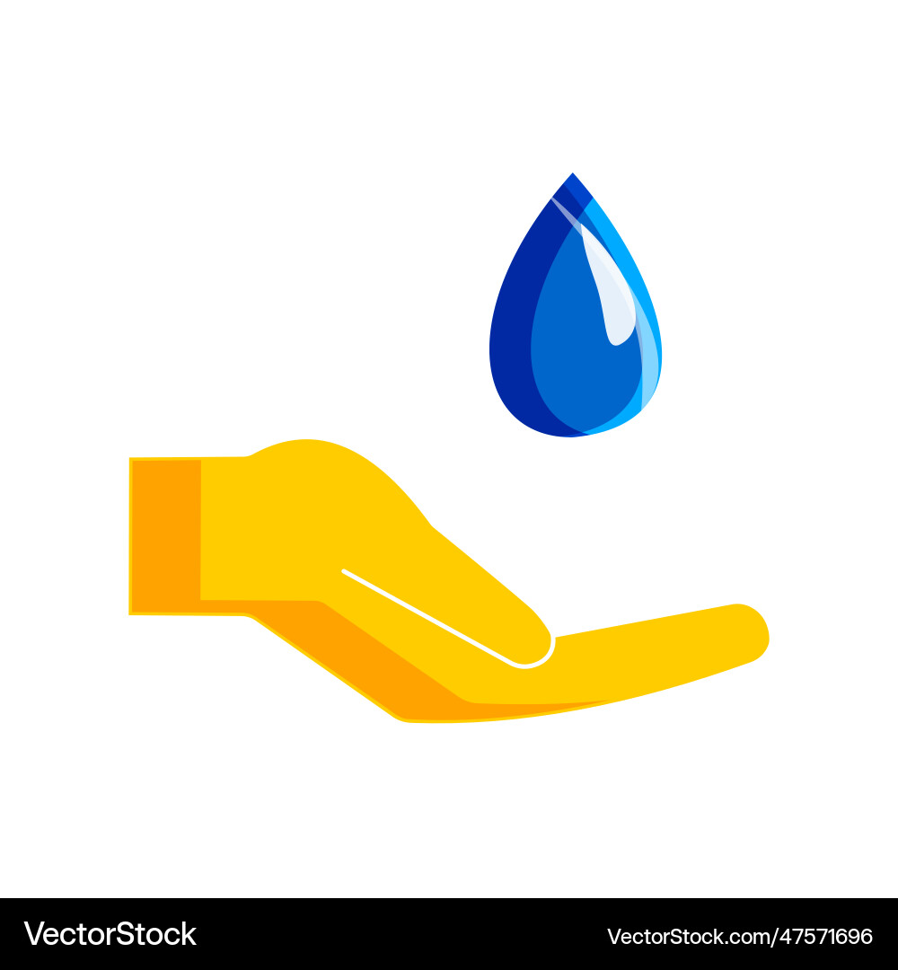 Concept of regular hand washing with soap Vector Image