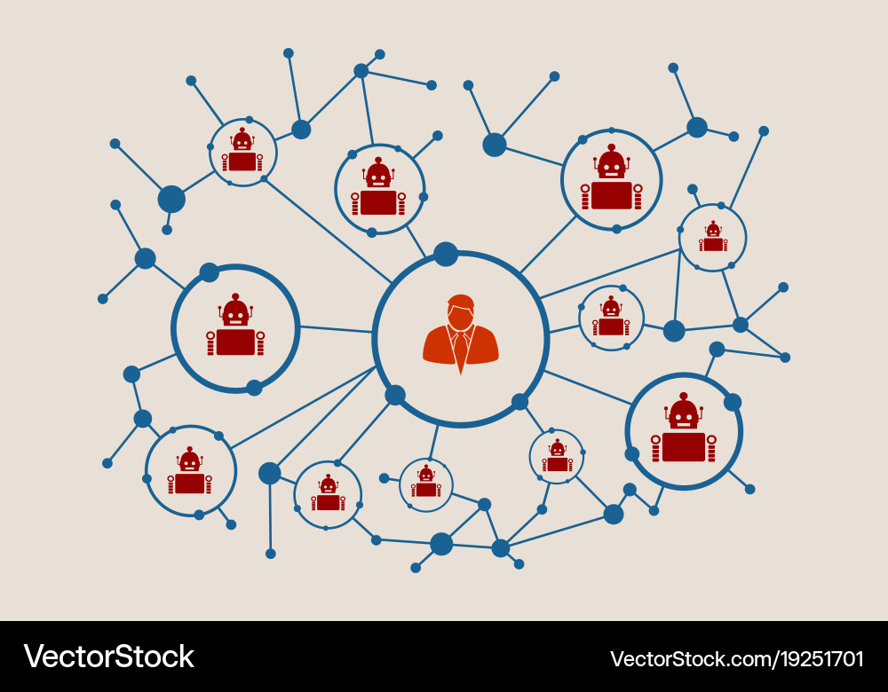 Abstract media network Royalty Free Vector Image