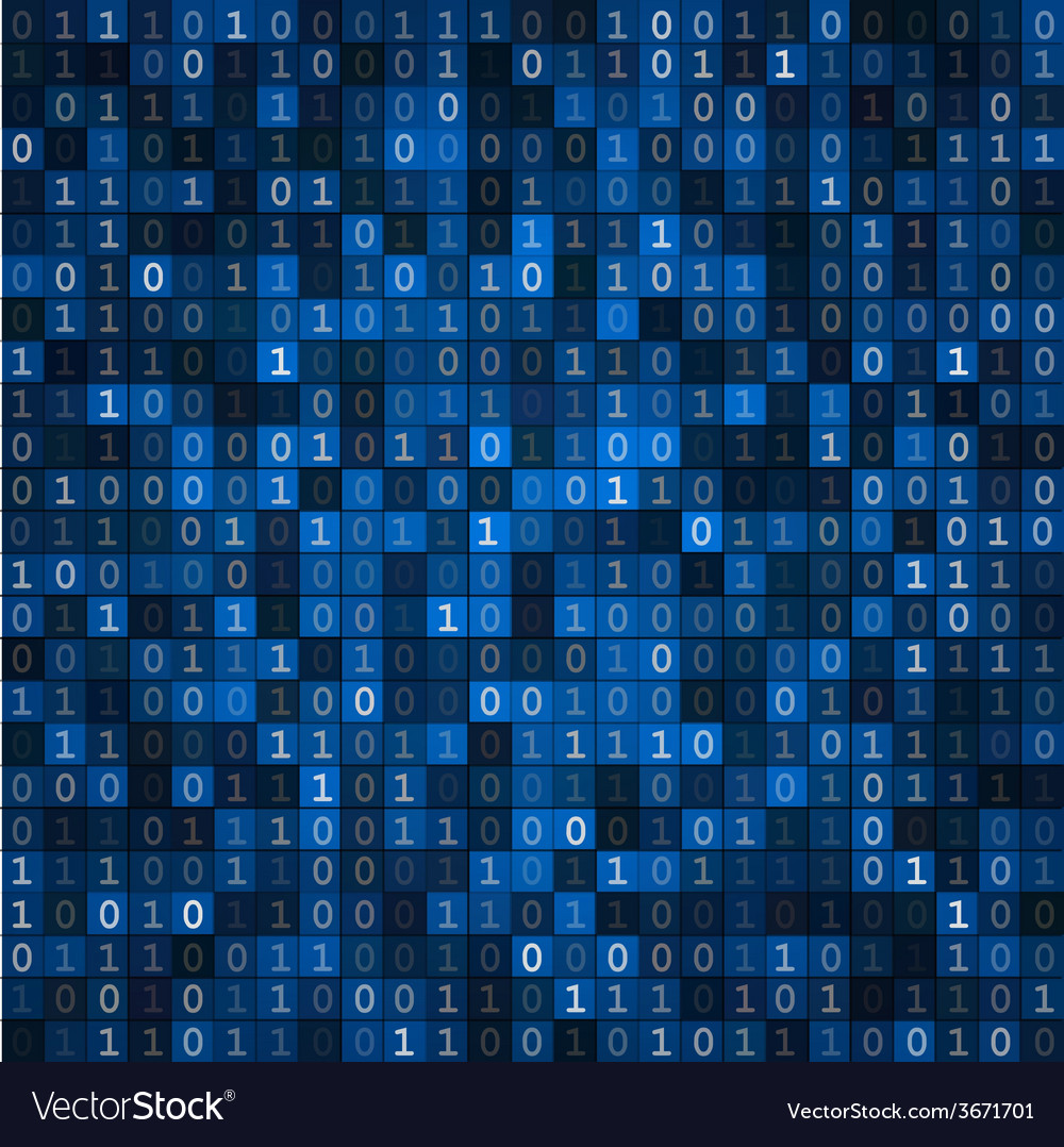 Blue screen binary code Royalty Free Vector Image Blue screen binary code Royalty Free Vector Image
