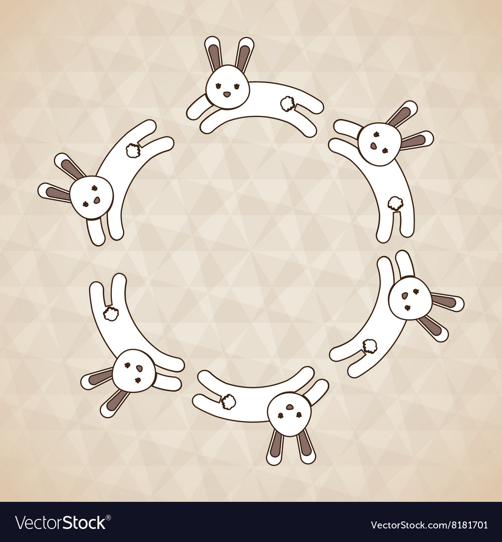 Cute rabbit design Royalty Free Vector Image - VectorStock