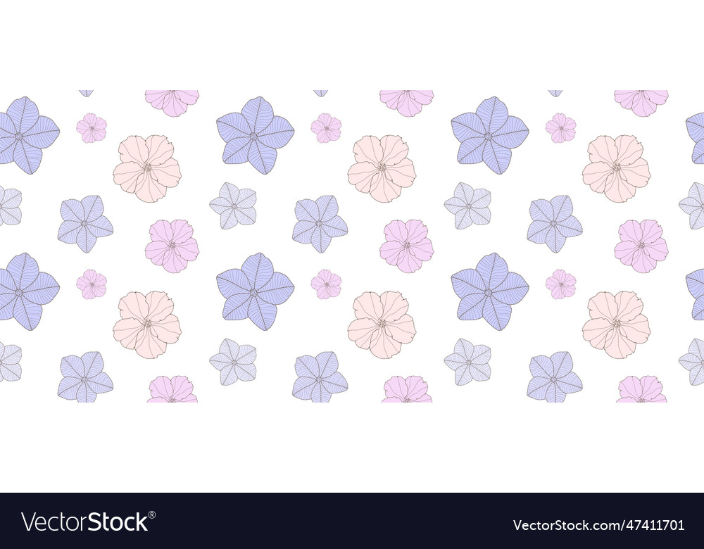 Delicate girly seamless pattern Royalty Free Vector Image