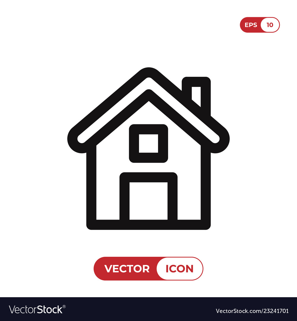 Home icon house symbol Royalty Free Vector Image