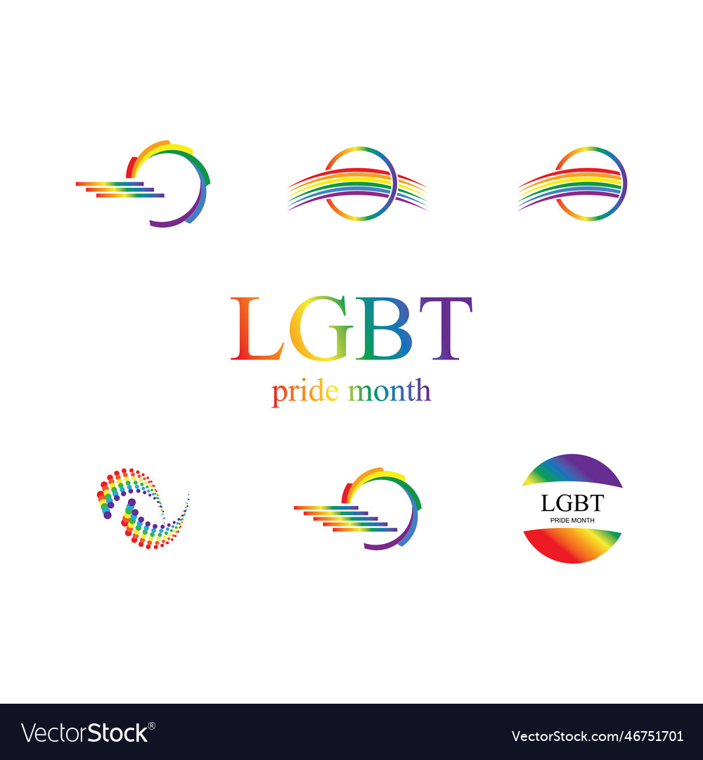 Lgbt pride month celebrated annually lgbt human Vector Image