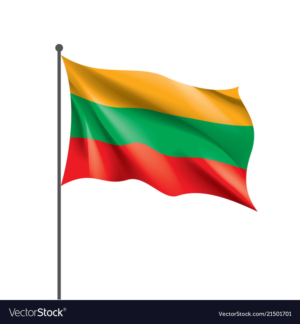 Lithuania flag Royalty Free Vector Image - VectorStock
