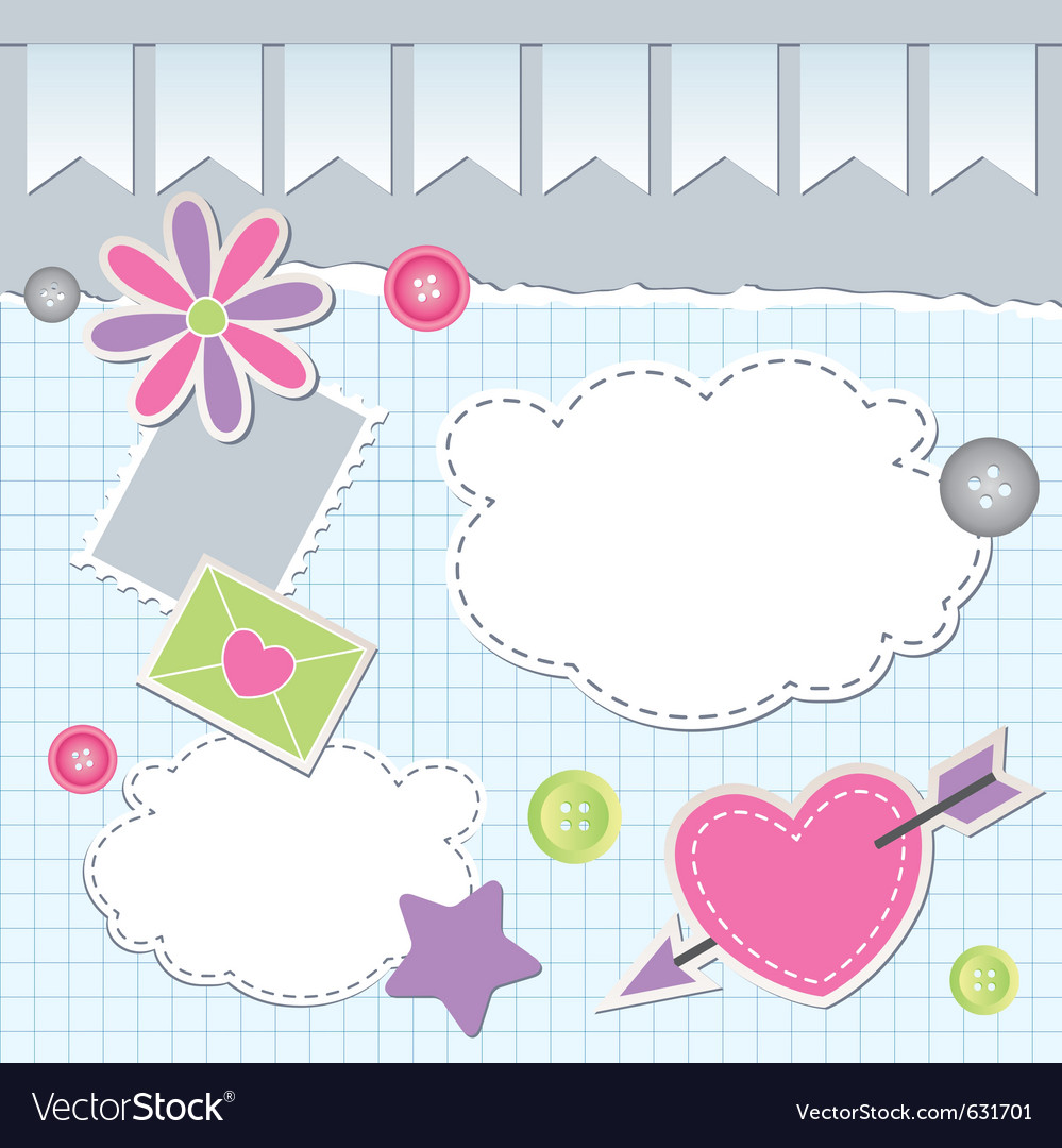 Scrapbook elements Royalty Free Vector Image - VectorStock