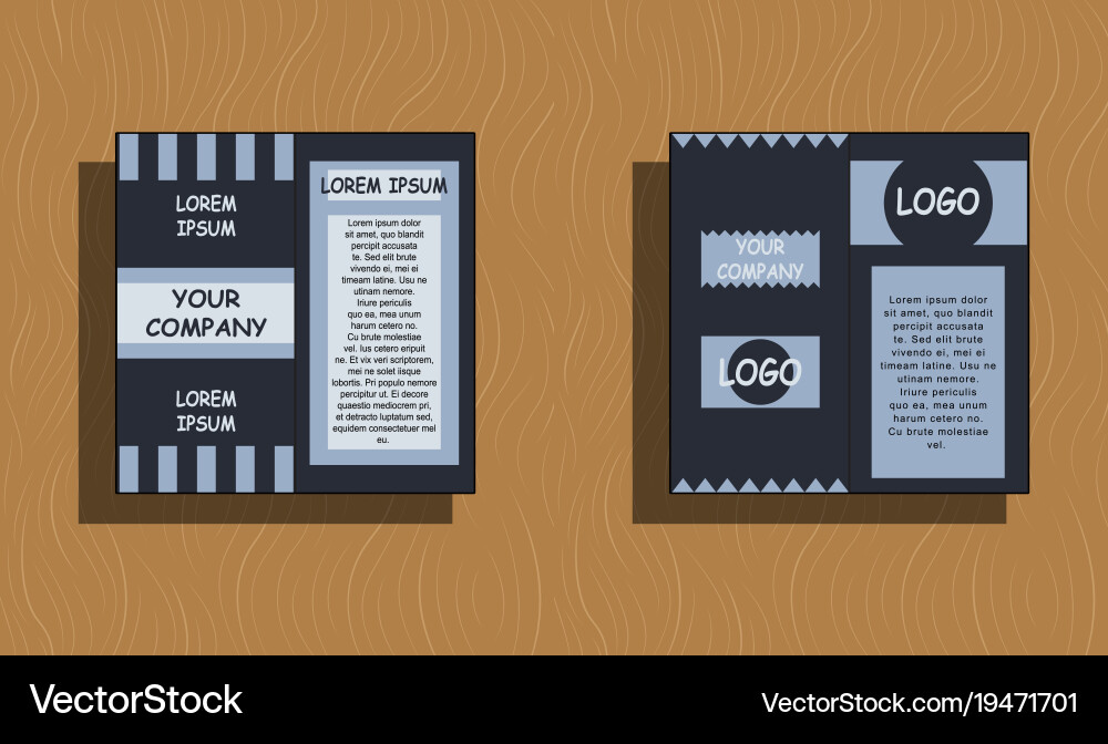 Set of layout background for art template Vector Image