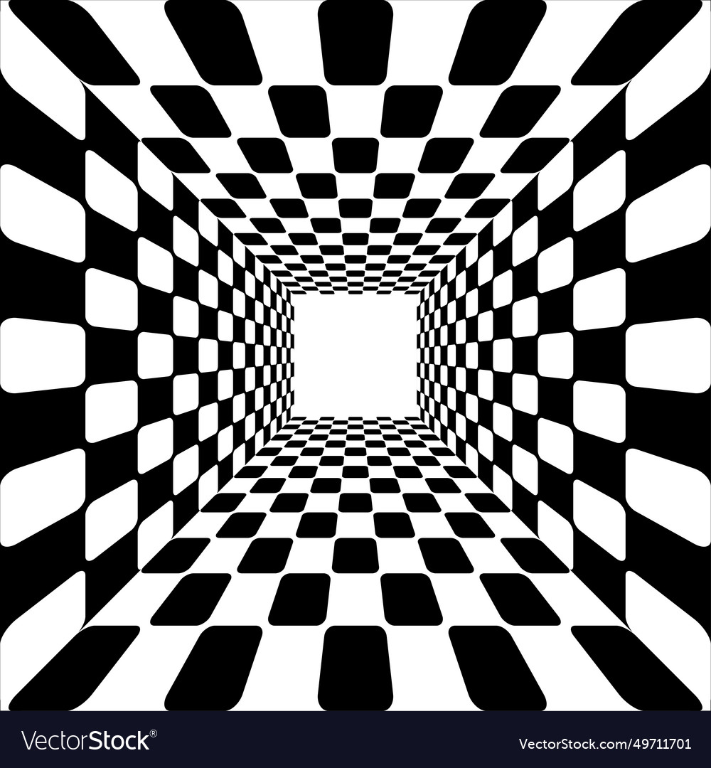 Sport flags checkered perspective pattern Vector Image