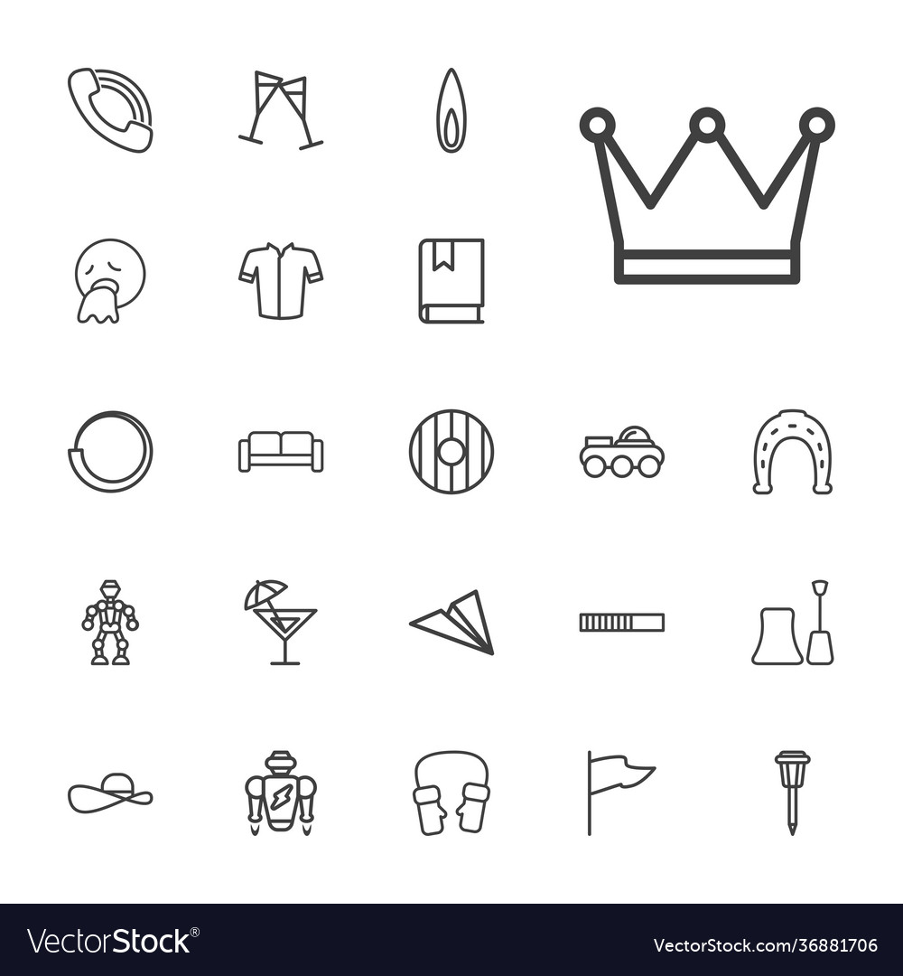 22 collection icons Royalty Free Vector Image - VectorStock