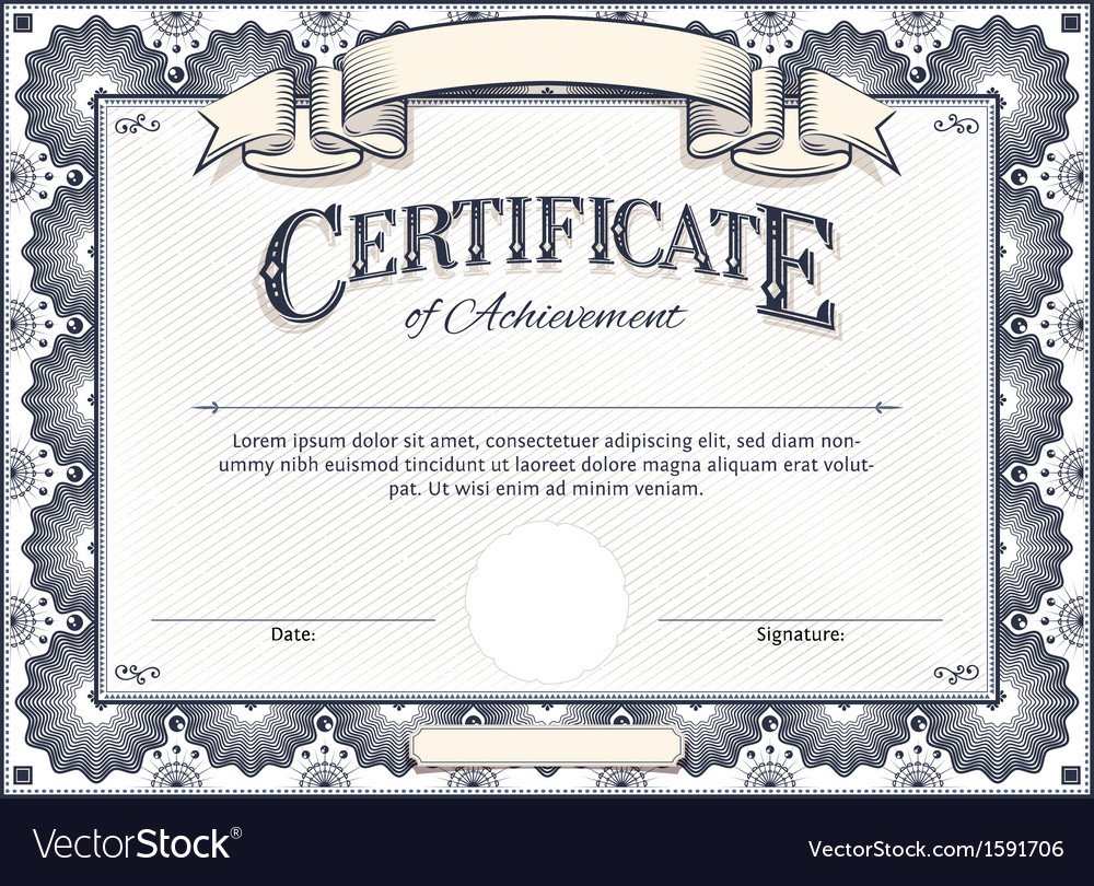 Certificate Royalty Free Vector Image - VectorStock