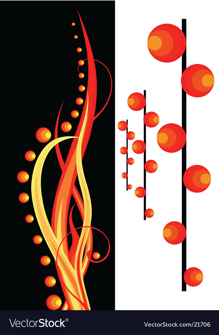 Fire background for design Royalty Free Vector Image