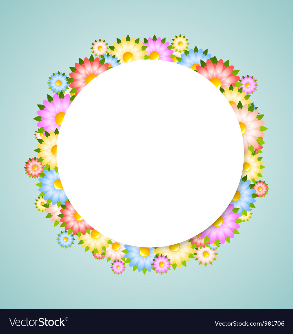 Flower bubble Royalty Free Vector Image - VectorStock