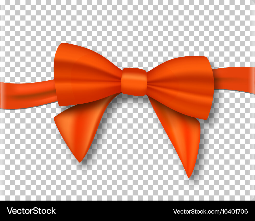 Realistic ribbon isolated on transparent Vector Image
