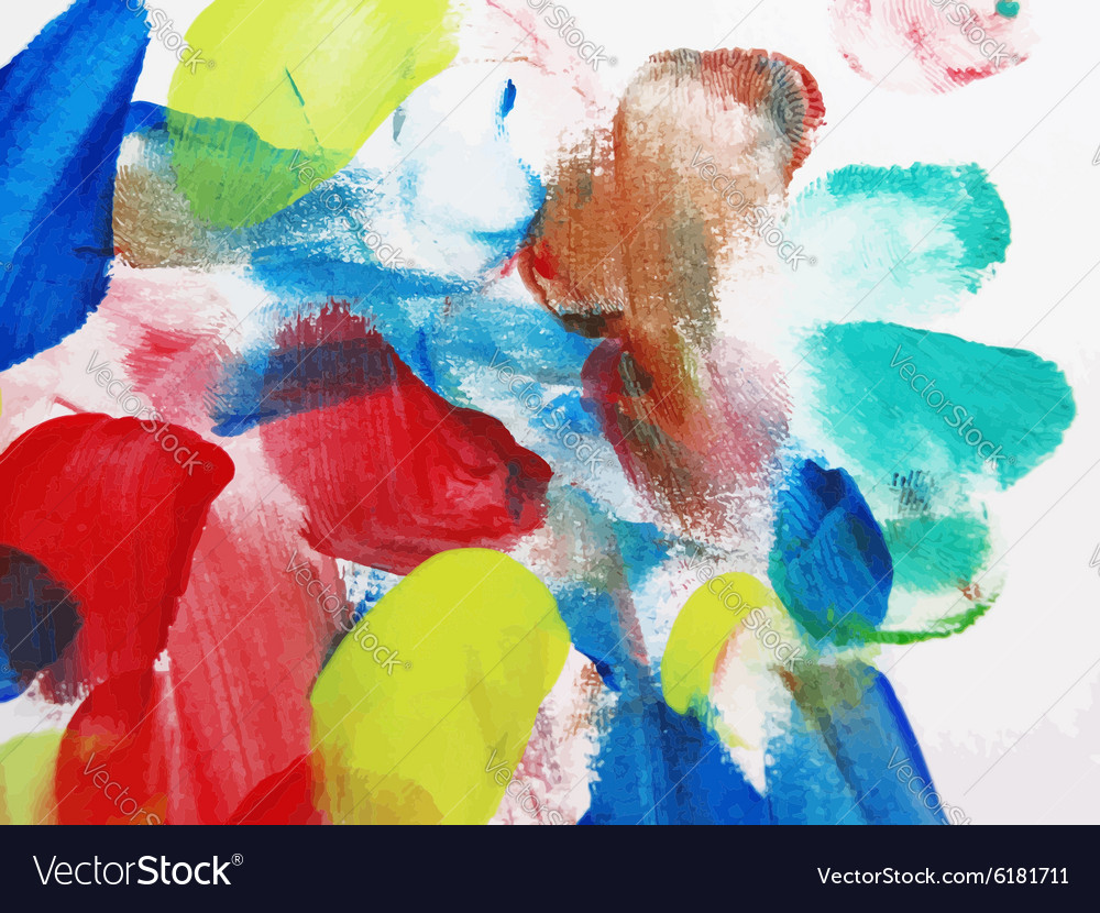 Colorful abstract watercolor Royalty Free Vector Image
