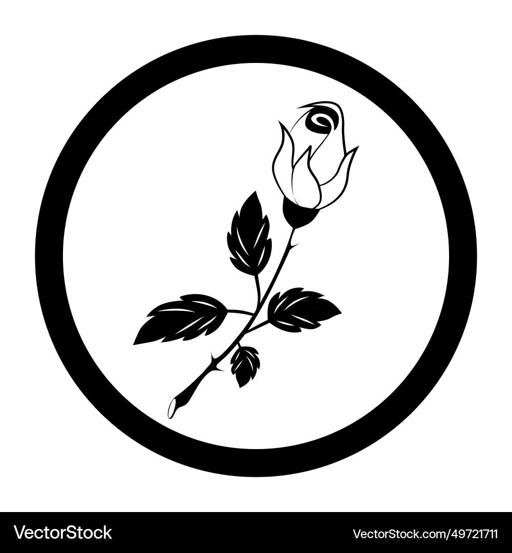 Elegant and creative rose flower logo for various Vector Image