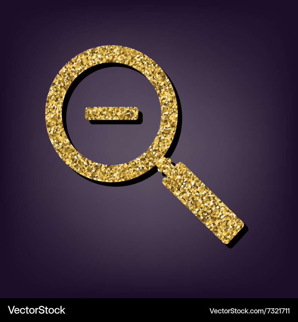 Golden style icon on people background Royalty Free Vector