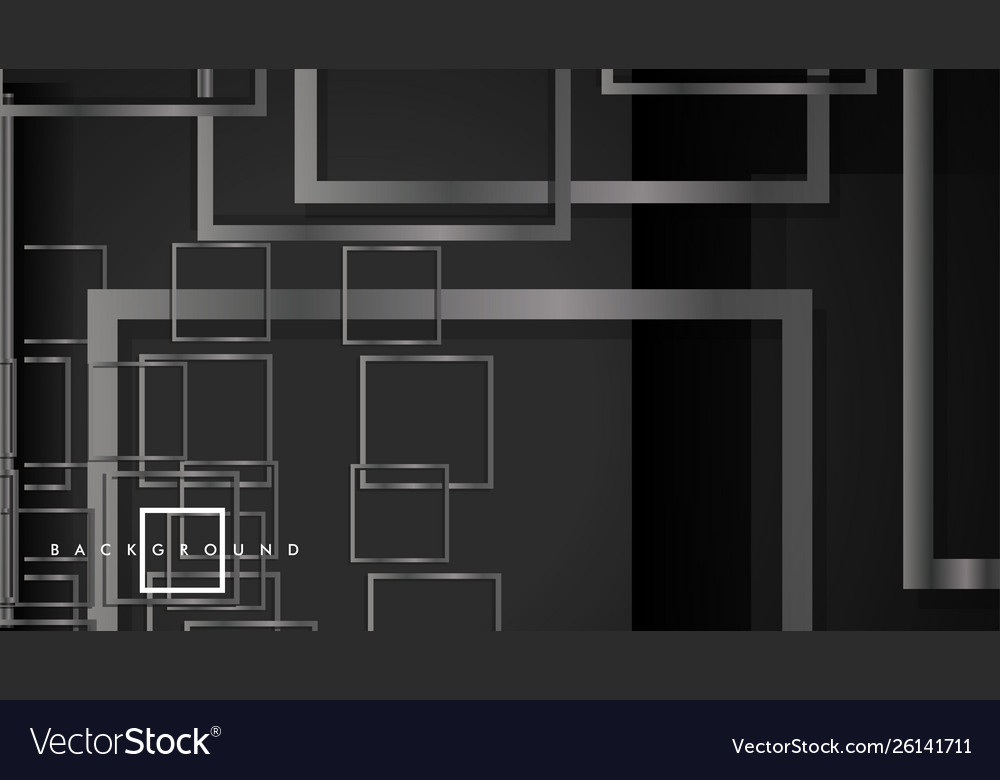 Modern abstract squares backgrounds with a black Vector Image