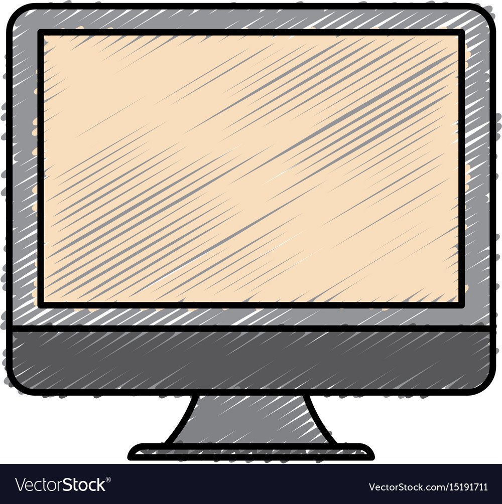 Monitor computer icon Royalty Free Vector Image