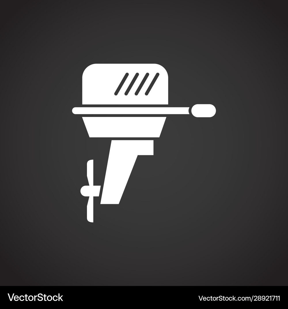 Motor related icon on background for graphic Vector Image