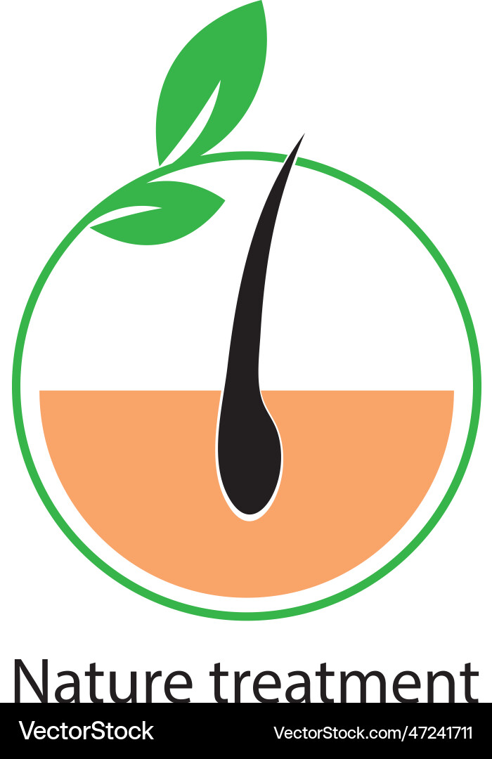 Natural hair logo Royalty Free Vector Image - VectorStock