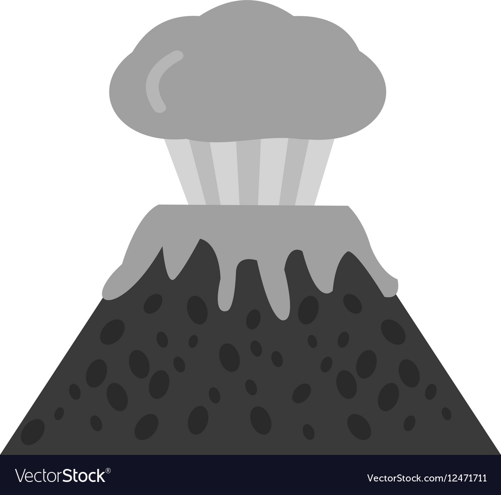 Volcano Royalty Free Vector Image - VectorStock