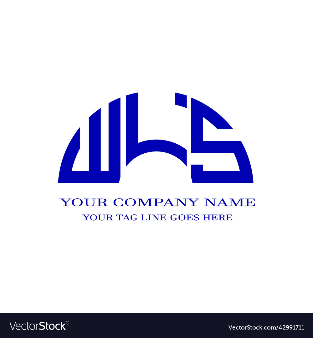 Wls Letter Logo Creative Design With Graphic Vector Image