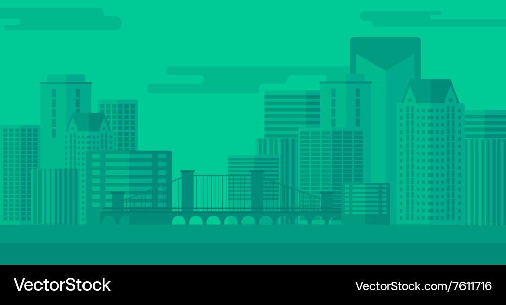 Background of modern city Royalty Free Vector Image