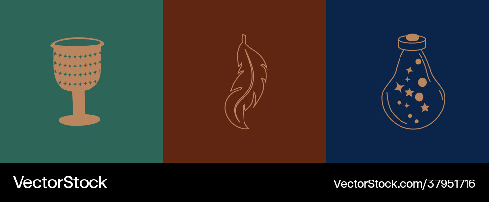 Esoteric symbols mystic and magic design Vector Image