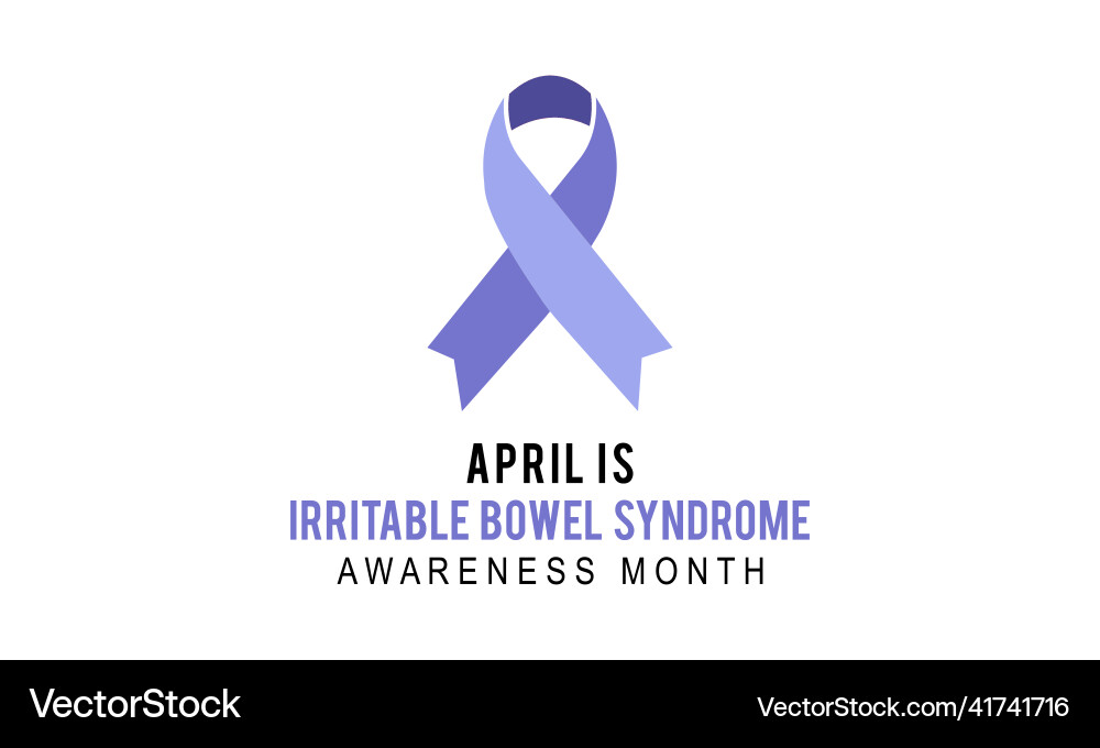 Irritable bowel syndrome ibs awareness month Vector Image