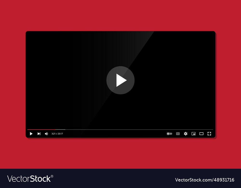 Modern video player interface Royalty Free Vector Image Modern video player interface Royalty Free Vector Image