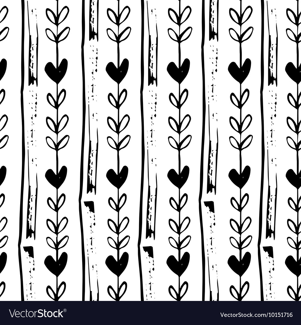 Simple seamless hand drawn pattern Royalty Free Vector Image