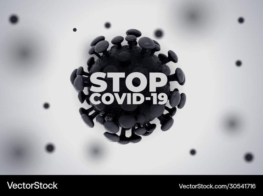 Stop novel coronavirus covid19 from spreading Vector Image