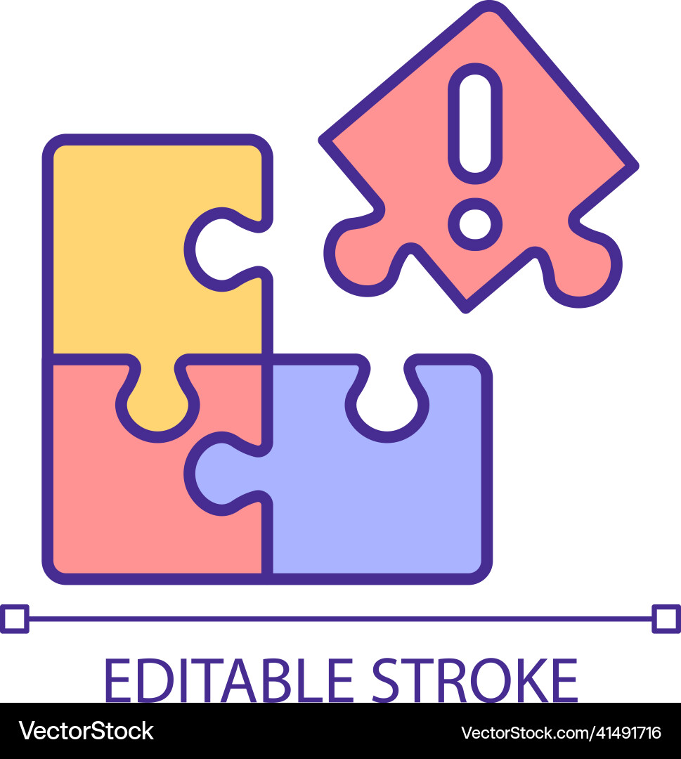 Team building issue rgb color icon Royalty Free Vector Image