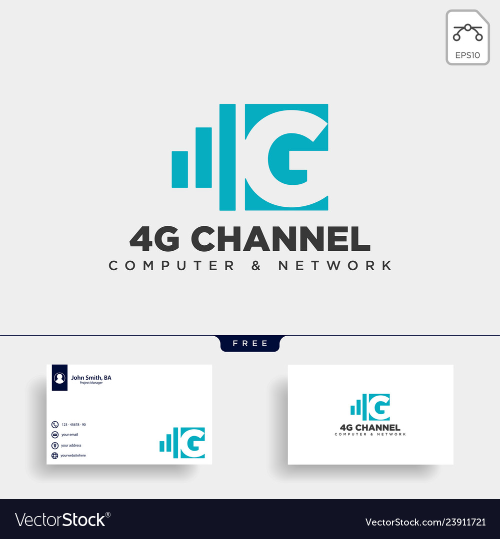 4g network creative logo template icon element Vector Image