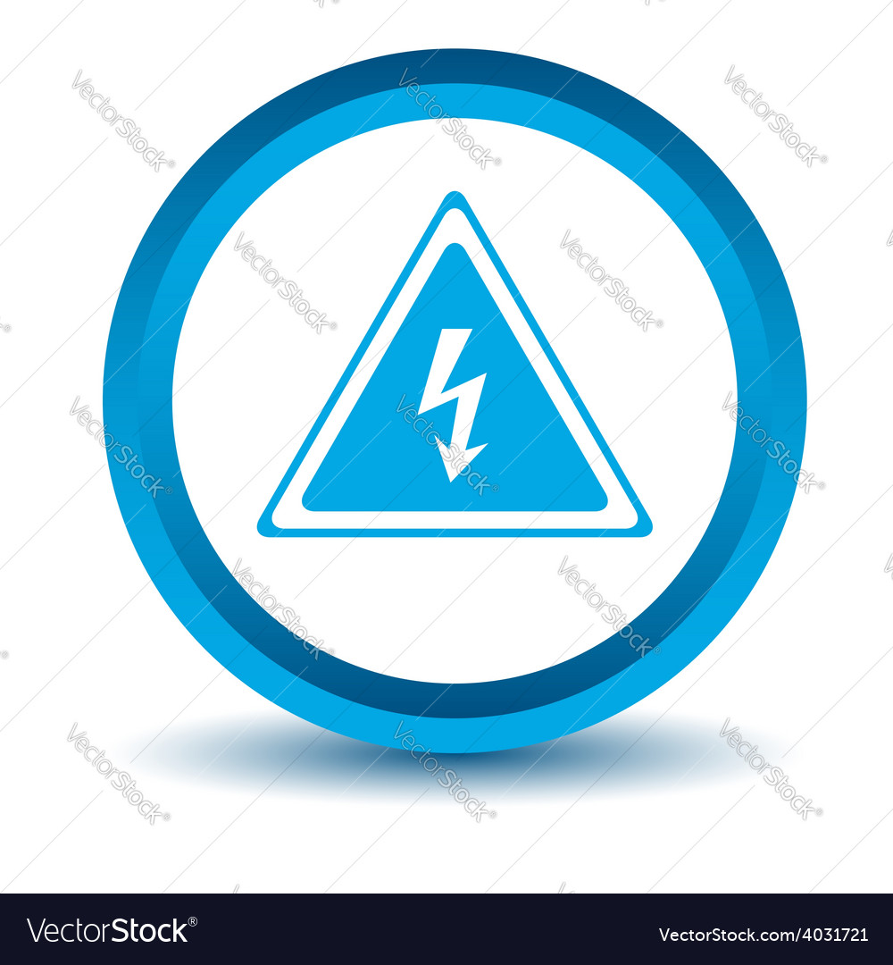 Blue voltage icon Royalty Free Vector Image - VectorStock