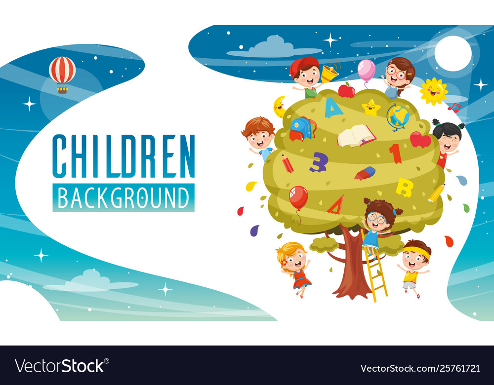 Children background Royalty Free Vector Image - VectorStock