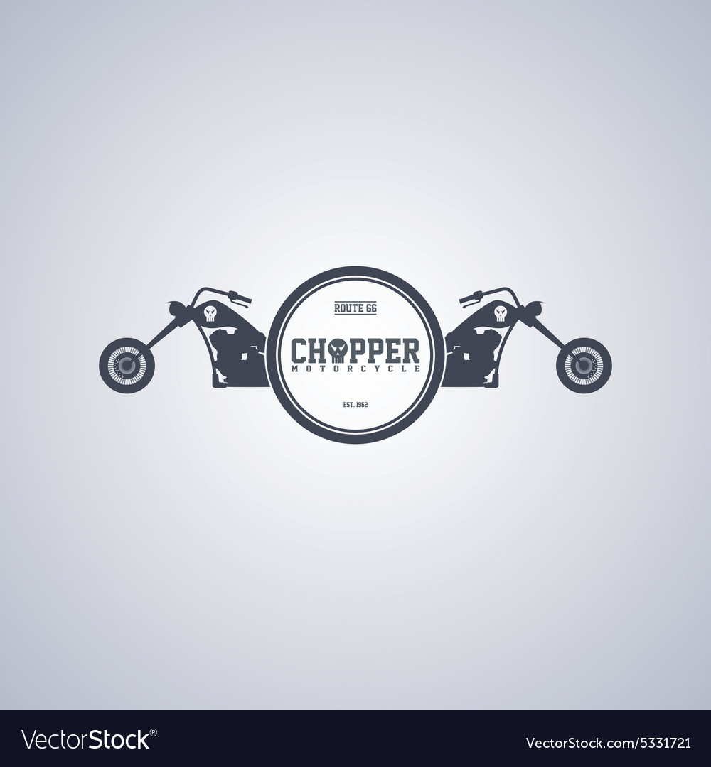 Chopper motorcycle Royalty Free Vector Image - VectorStock