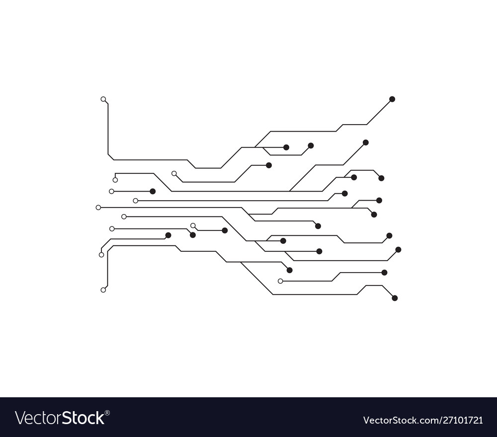 Circuit design Royalty Free Vector Image - VectorStock