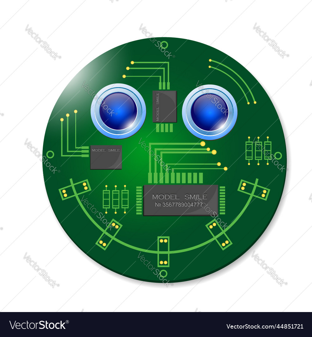 Electronic smiley Royalty Free Vector Image - VectorStock