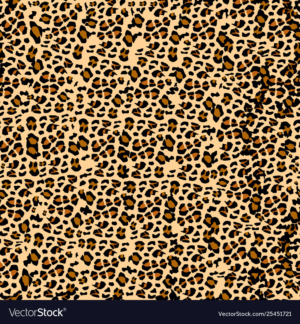 Leopard pattern seamless print realistic Vector Image
