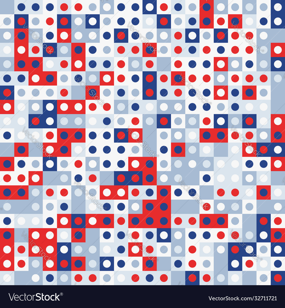 Random colored abstract geometric mosaic pattern Vector Image