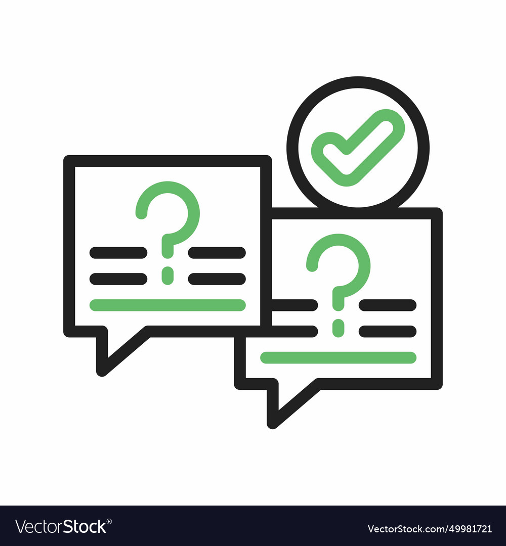 Solving question icon image Royalty Free Vector Image