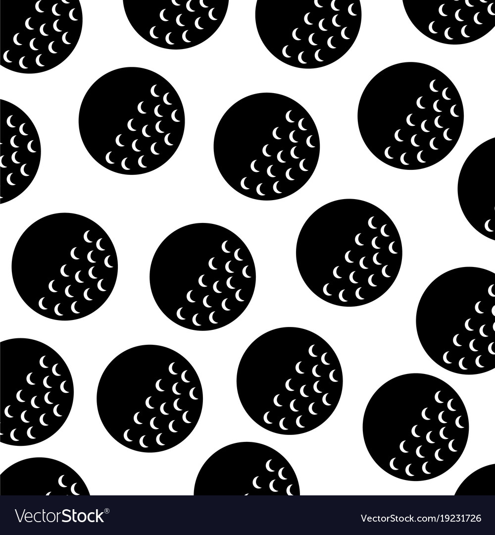 Balls golf pattern image Royalty Free Vector Image