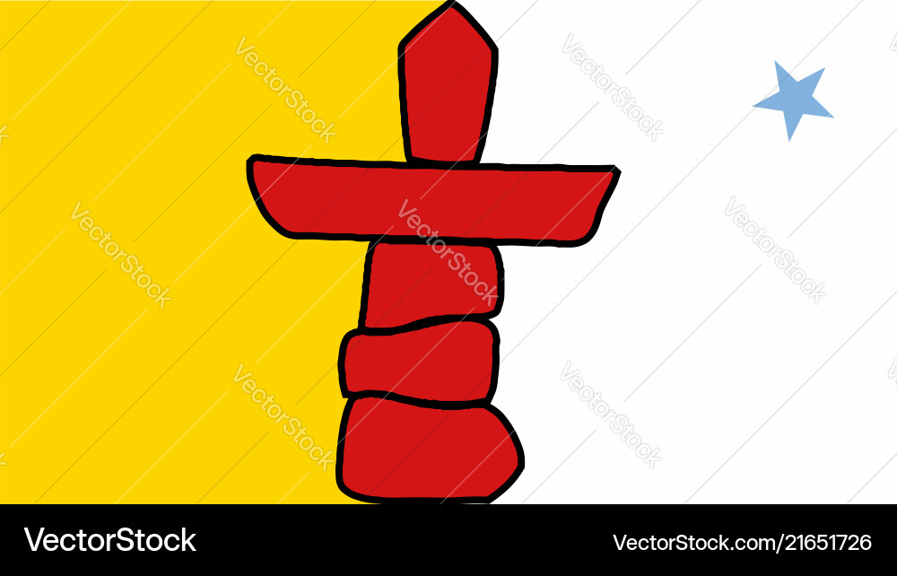 Canadian inuit flag Royalty Free Vector Image - VectorStock