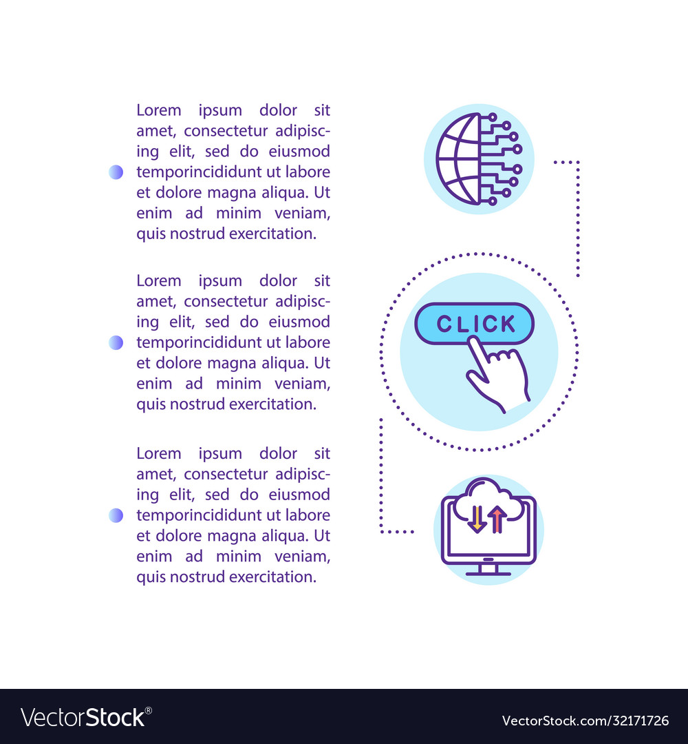 Cloud computing concept icon with text Royalty Free Vector