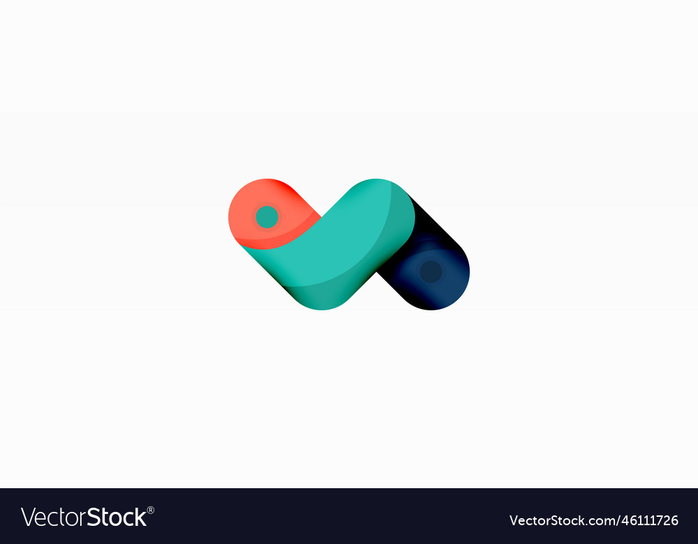 Creative Geometric Wallpaper Round Arrow Shape Vector Image 