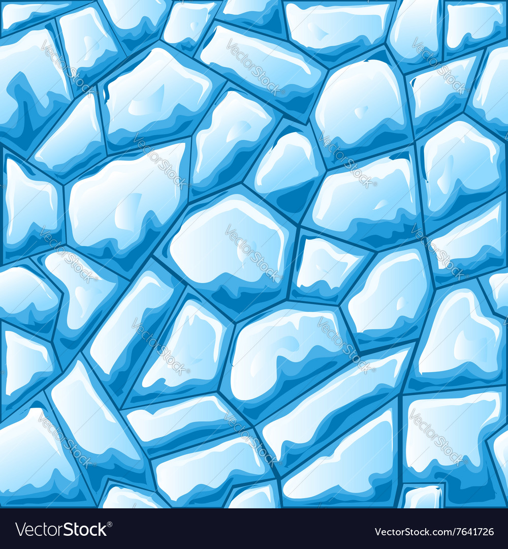 Ice seamless pattern Royalty Free Vector Image