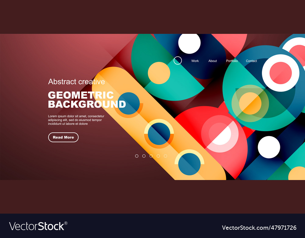 Simple circles and round elements pattern Vector Image