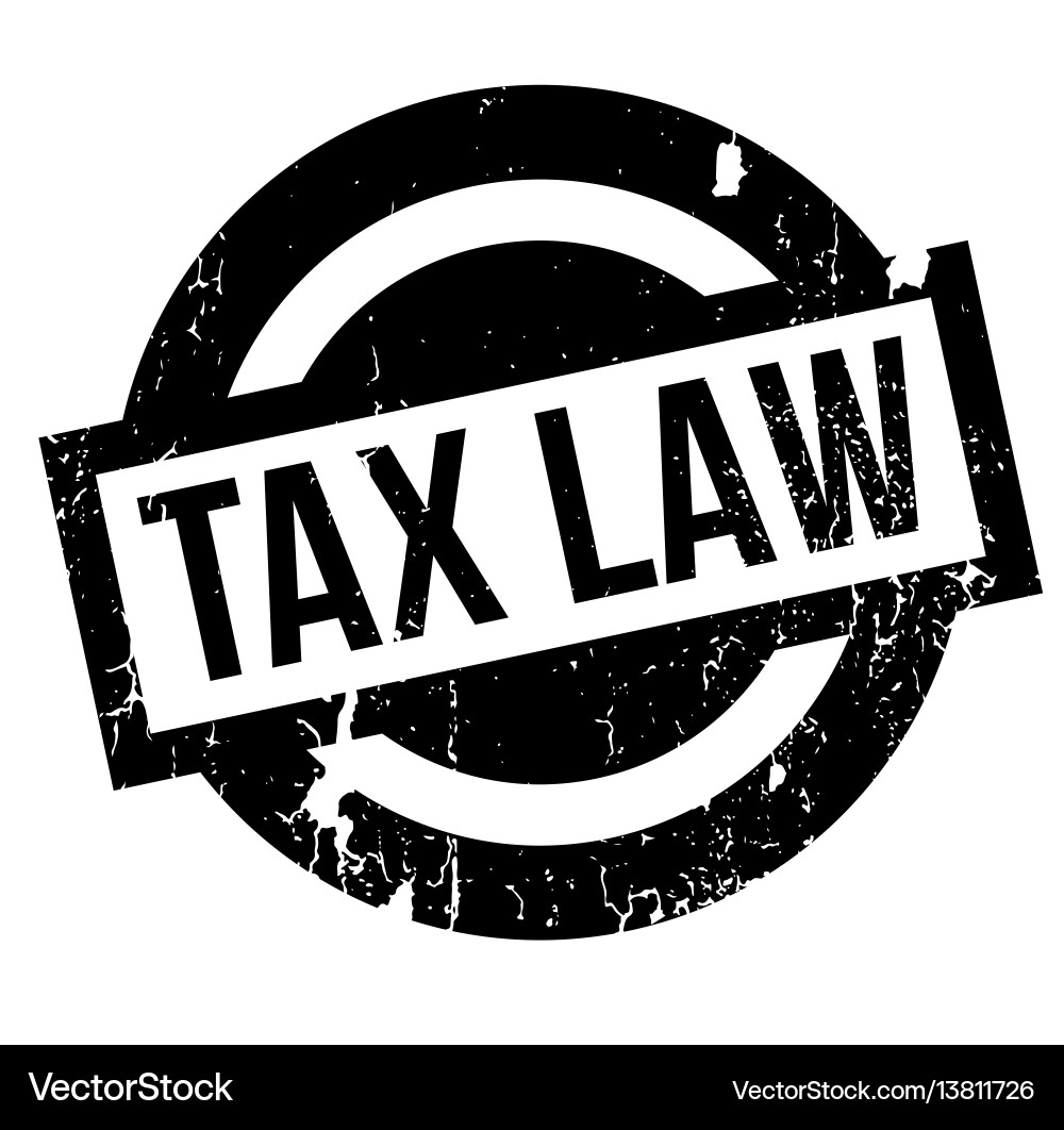 Tax law rubber stamp Royalty Free Vector Image