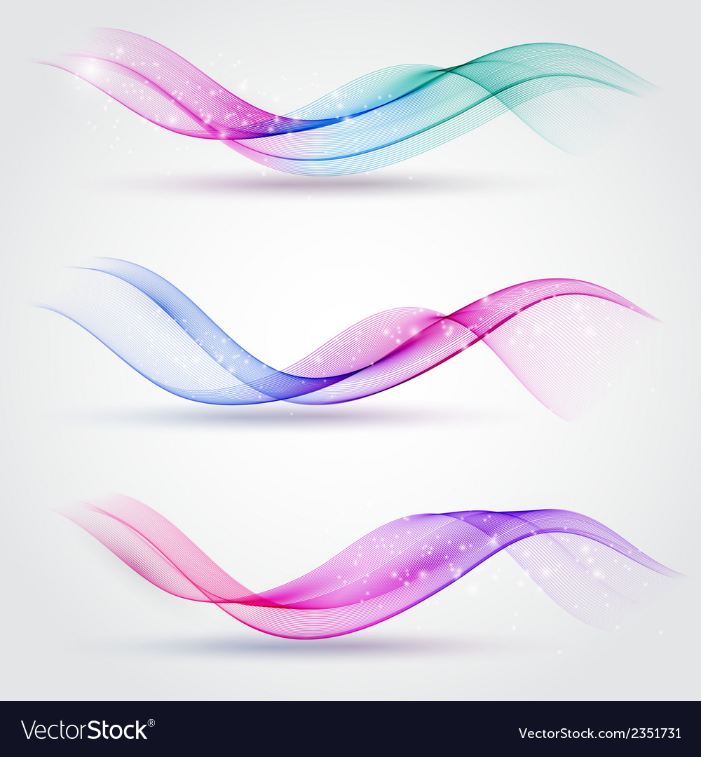 Abstract colorful transparent wave Royalty Free Vector Image Abstract colorful transparent wave Royalty Free Vector Image