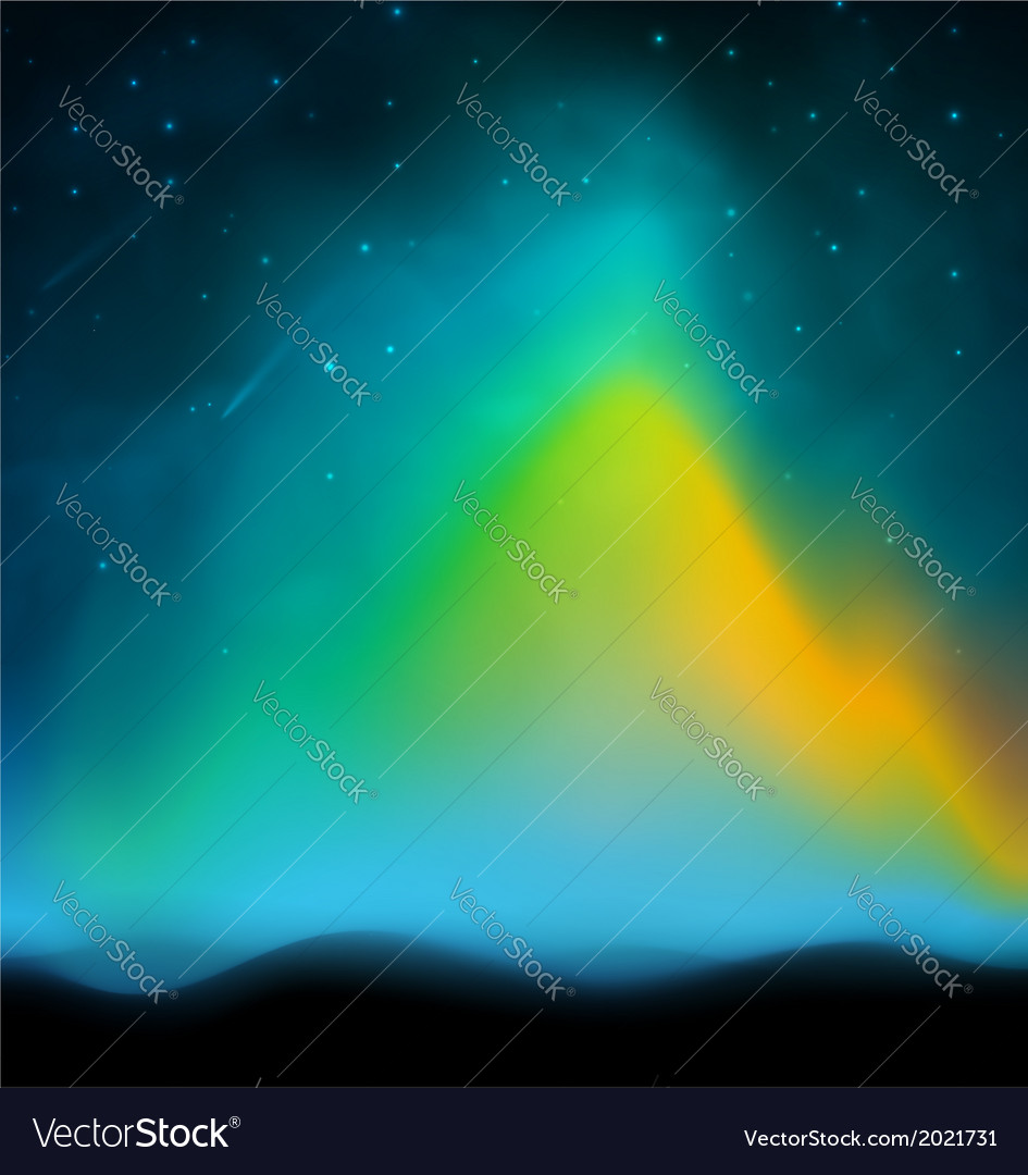 Aurora background Royalty Free Vector Image - VectorStock